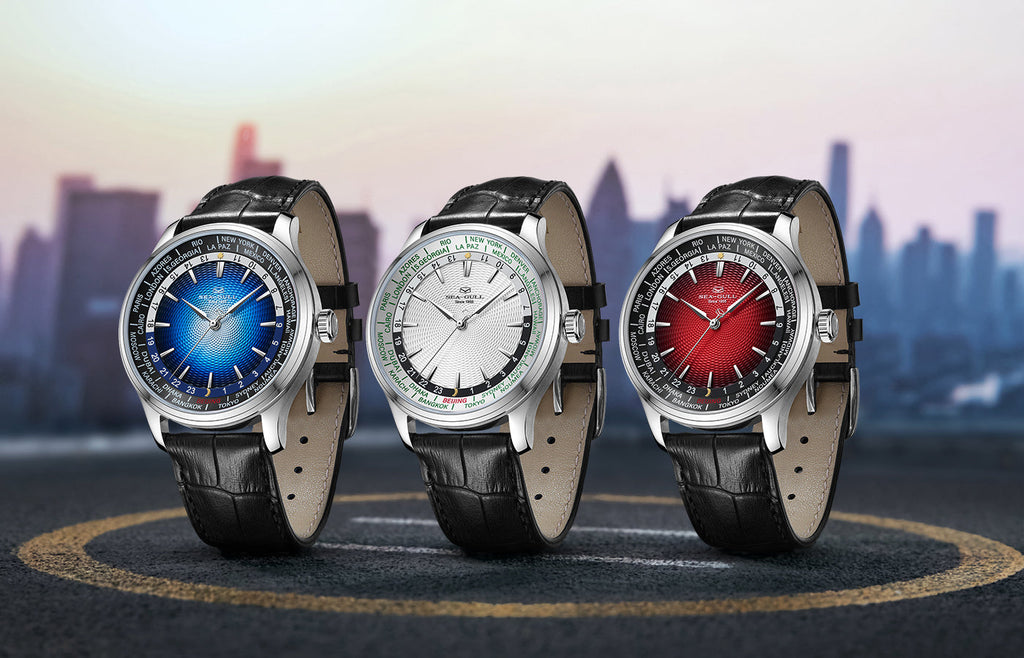 First Release! Introducing SEA-GULL World Timer Watch