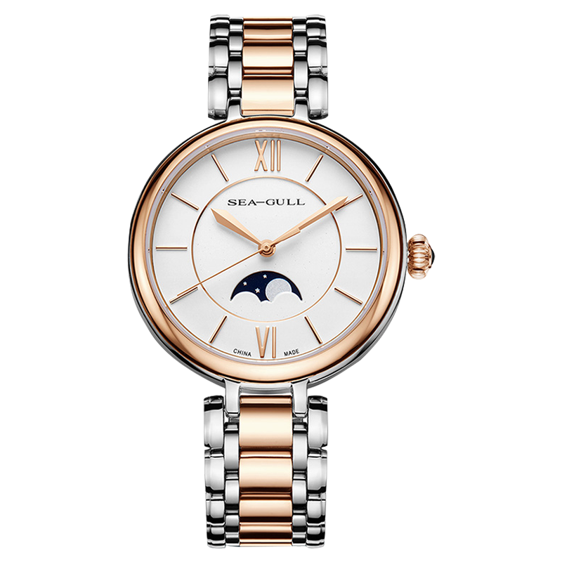 Seagull Lady's Moon Phase Luxury Mechanical Watch 6134L