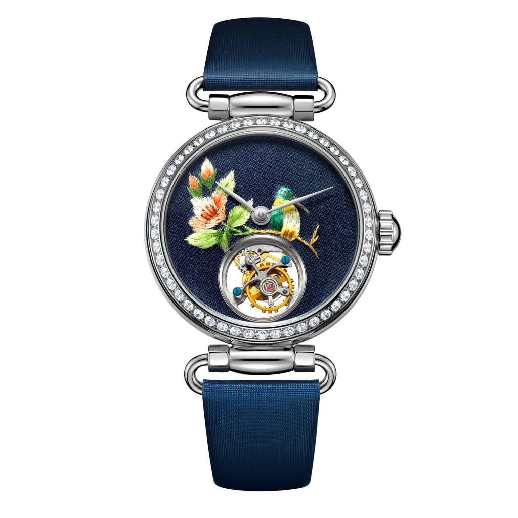Seagull Heritage Series Chinese Embroidered Dial Eccentric Tourbillon ...