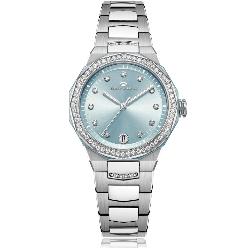 Seagull Excellence Series Luxury Watch Geometric Design Mother-of-pearl ...